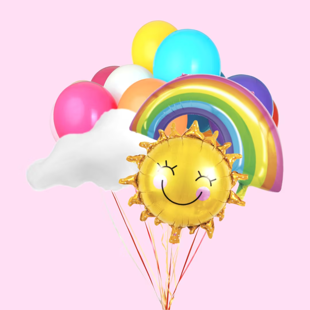 Sun Cloud Rainbow Balloon Bundle – TheLittleStuff