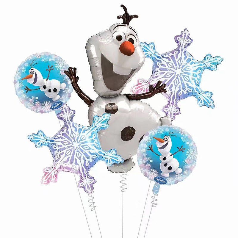 Frozen Theme Olaf Snow flakes Balloon Bundle – TheLittleStuff